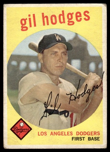 1959 Topps Baseball Card Gil Hodges Los Angeles Dodgers #270 VG | eBay