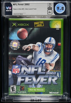 NFL Fever 2002 Xbox Launch Team Not For Resale Version New Sealed WATA ...