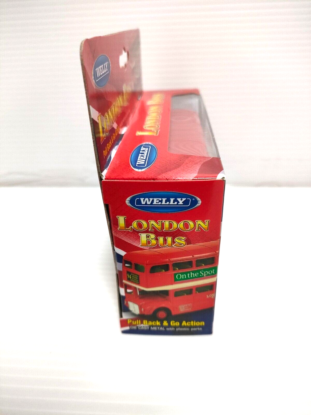 Welly London Bus Pull Back & Go Action Red Shane English School Limited ...