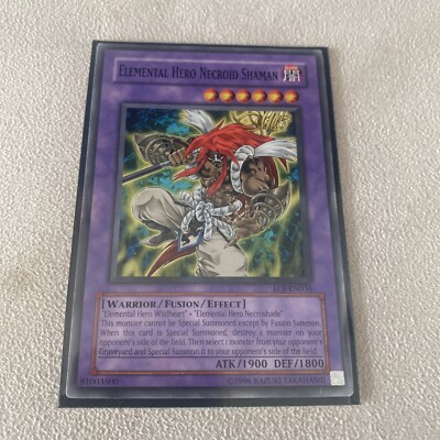 Yu-Gi-Oh! TCG Elemental Hero Necroid Shaman EOJ-EN036 Unlimited Common ...