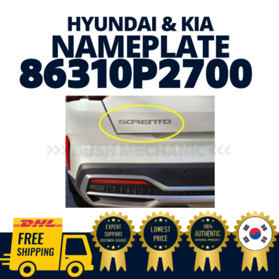 GENUINE OEM Hyundai Kia Nameplate Emblem Sorento 86310P2700 | eBay