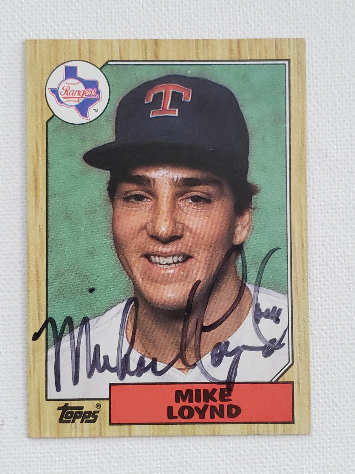 1987 Topps Mike Loynd Autograph Texas Rangers Auto Card #126 Signed | eBay