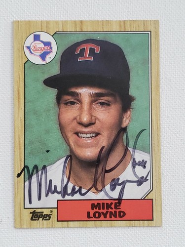 1987 Topps Mike Loynd Autograph Texas Rangers Auto Card #126 Signed | eBay