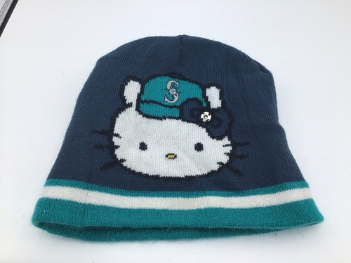 Seattle Mariners Hello Kitty Beanie Hat One Size Missing Bow | eBay