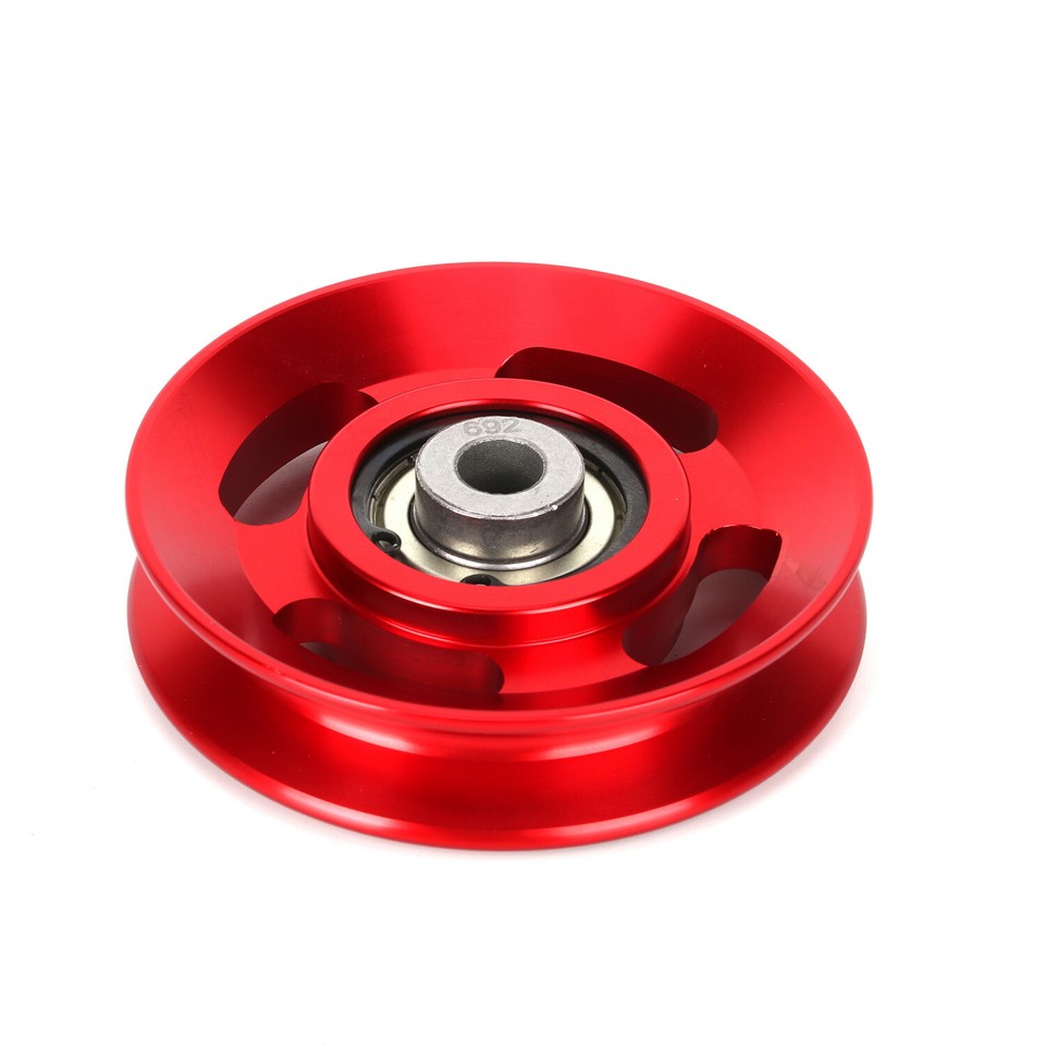 4Pc Aluminum Alloy Bearing Pulley Wheel Cable Machine Home Gym Fitness ...