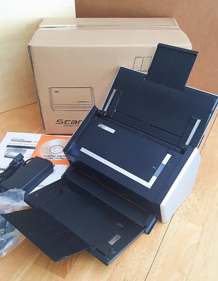 Fujitsu Full Package Scan Snap S1500 Scanner w/ AC Adapter USB+CD over ...