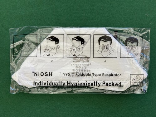 N95 NIOSH Foldable Mask/Particulate respirator *PACK of 20* w ...