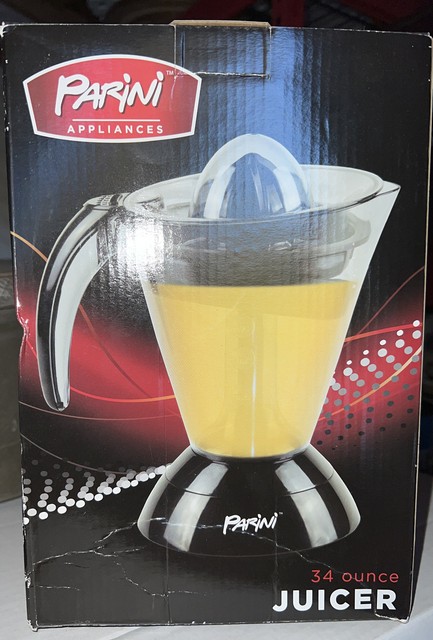 PARINI Appliances Electric 34oz Juicer Automatic Drive Two Cone Sizes ...