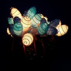 Vintage String Lights 35 lights Thai Real Silk Cocoon Handmade DIY ...