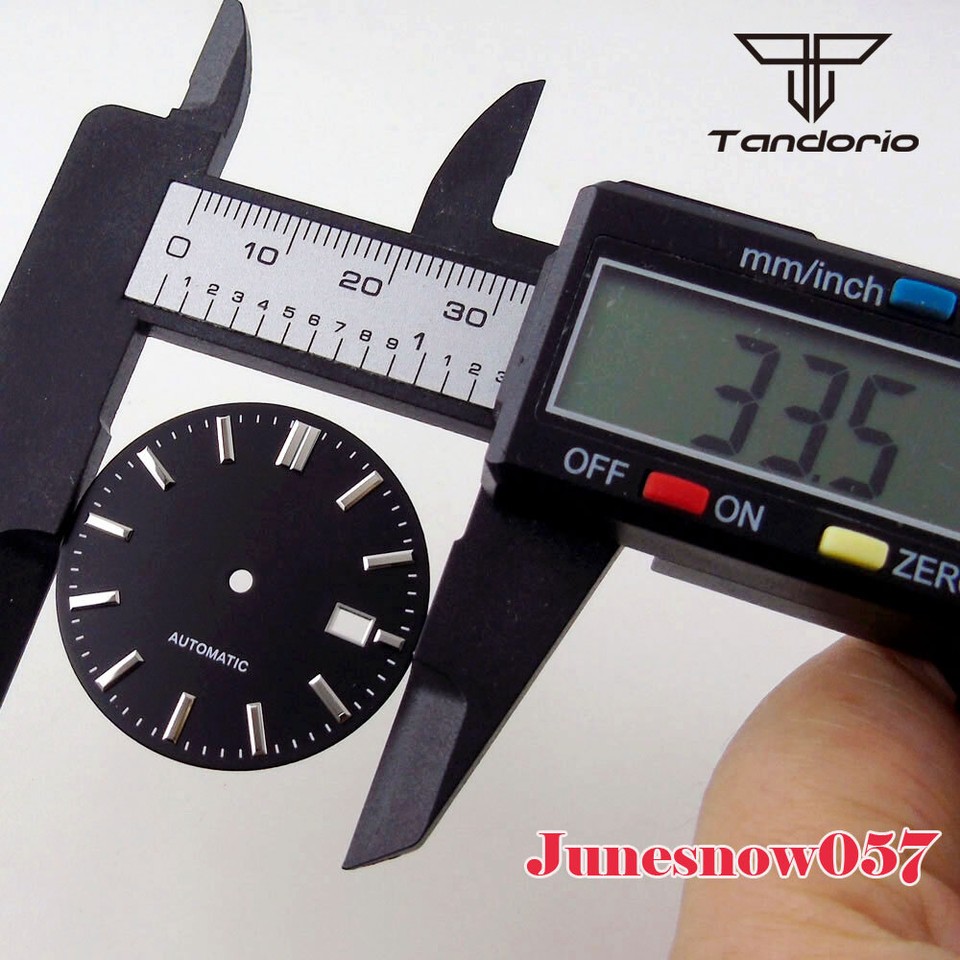 Watch Parts 33.5mm Watch Dial Blue/Pink/Yellow/Black/White Fit NH35A ...