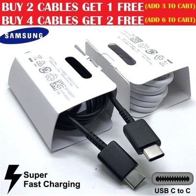 Genuine Samsung Galaxy Type C to C Note S21 Ultra Super Fast USB C ...