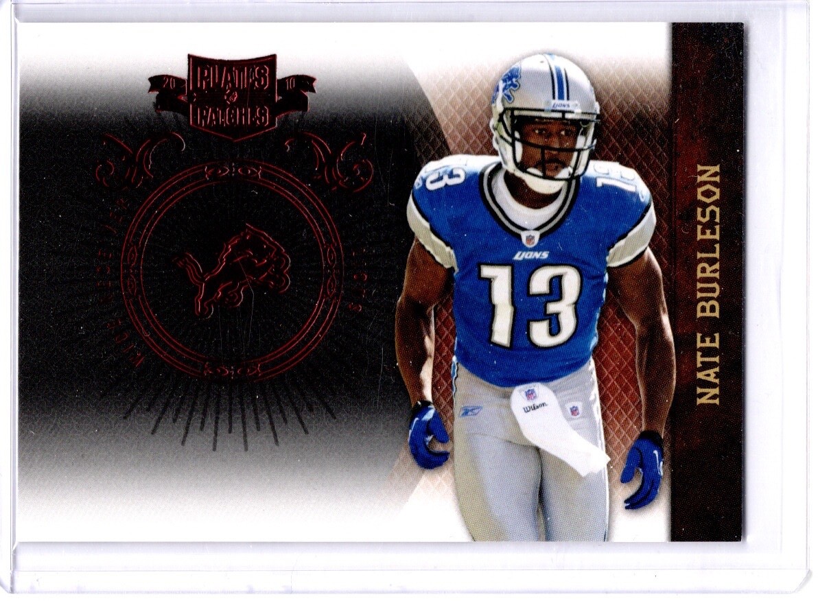 Nate Burleson 2010 Panini Plates & Patches 050/499 Card #33 | eBay