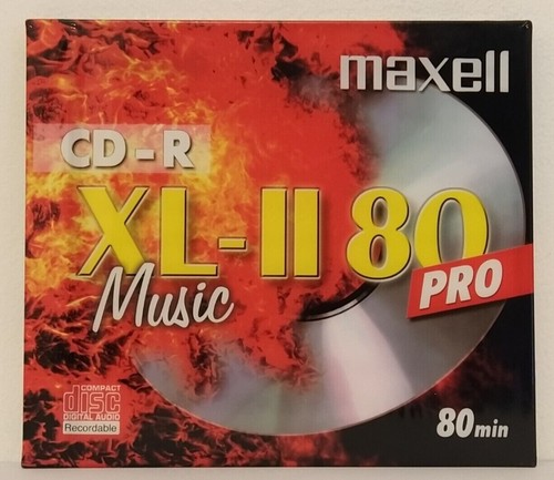Maxell CD-R80 XL-II PRO 80 Mins Music Audio Blank Recordable Disc CDR ...