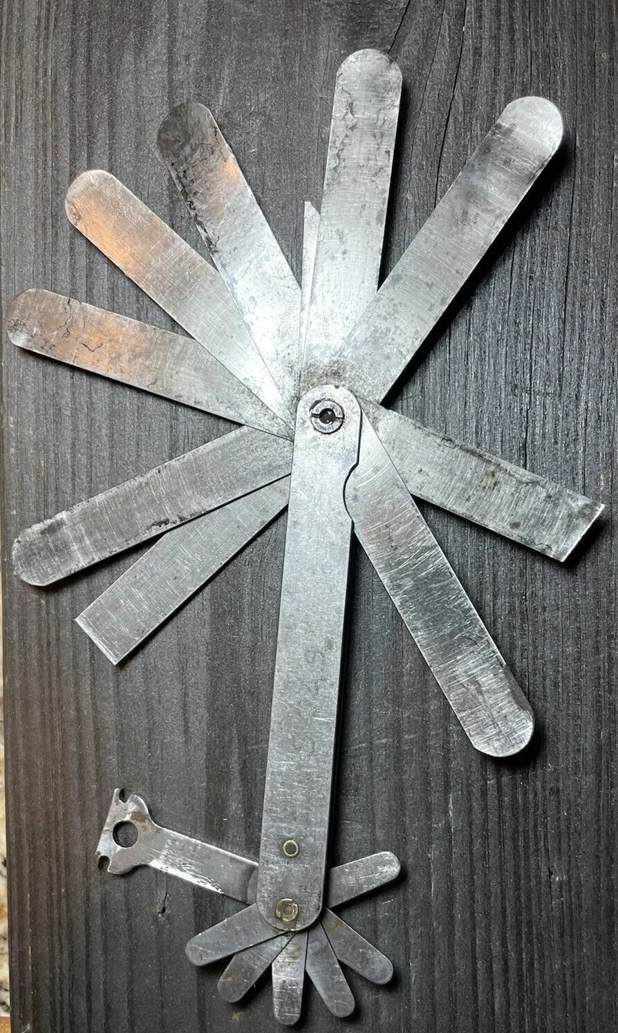 VINTAGE KASTAR FEELER GAUGE with 2” RULER - SPARK PLUG GAPPER - MADE in ...