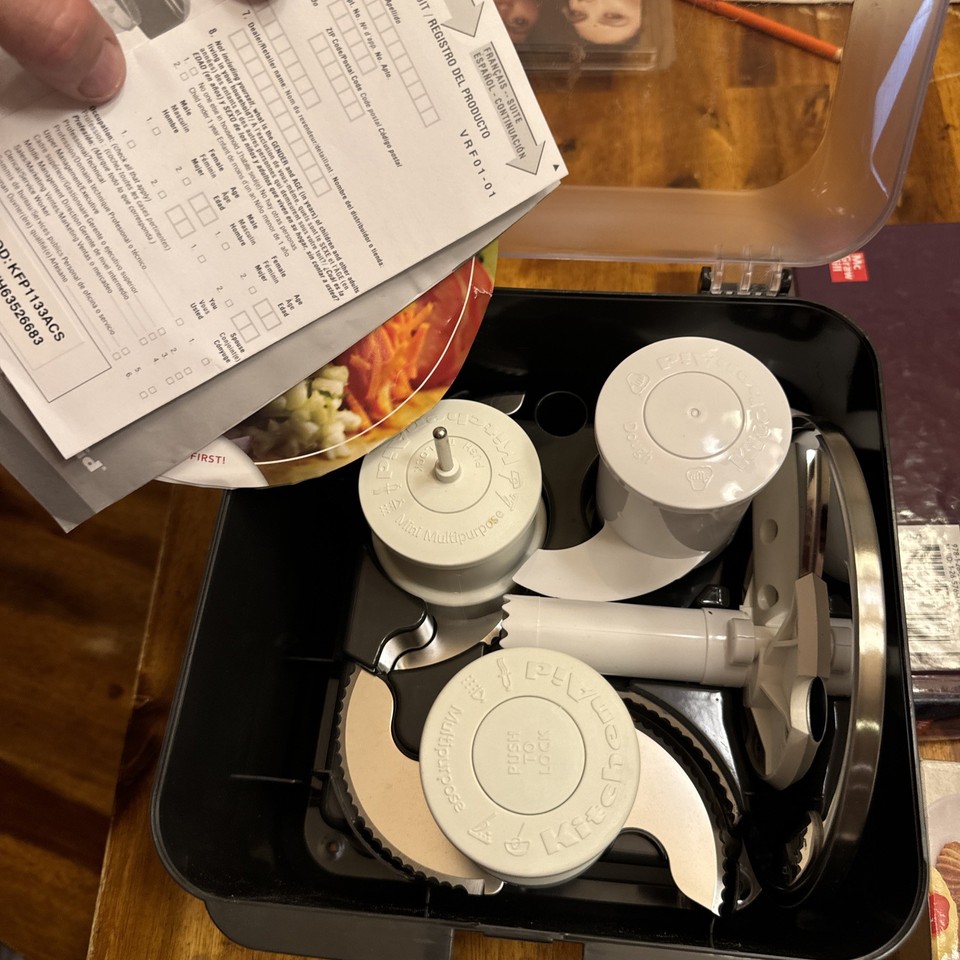 Kitchenaid KFP1133QG Food Processor Attachments & Storage Box Kitchen ...