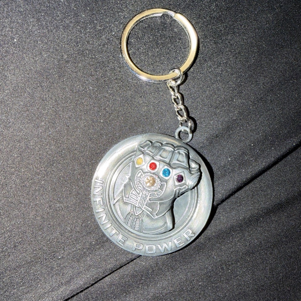 Avengers Thanos Infinite Power Keychain Keyring | eBay