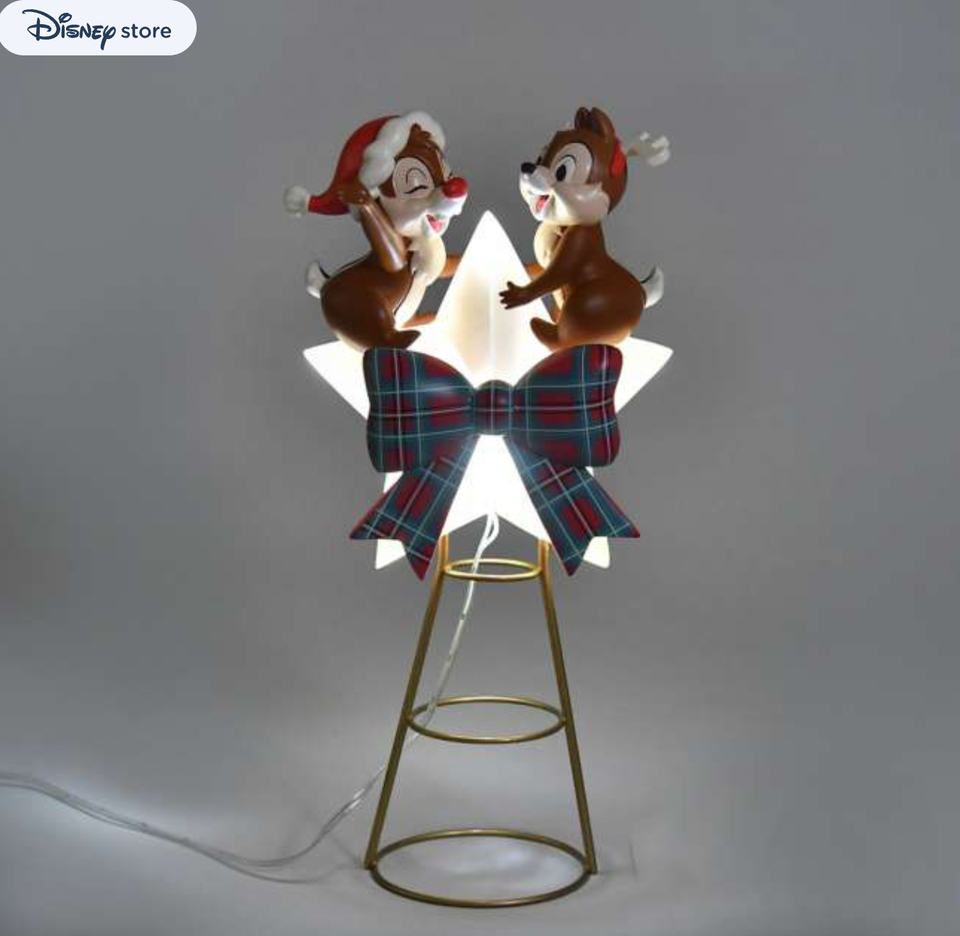 2025 Disney Store Japan Holiday Christmas Chip & Dale Light-Up Tree ...