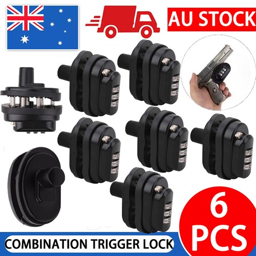Digital 3-Dial 6x Trigger Password Lock Gun Keyless Padlock for ...