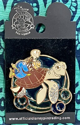 Disney Pixar Finding Nemo Stained Glass Turtle Ride Nemo Dory Crush ...