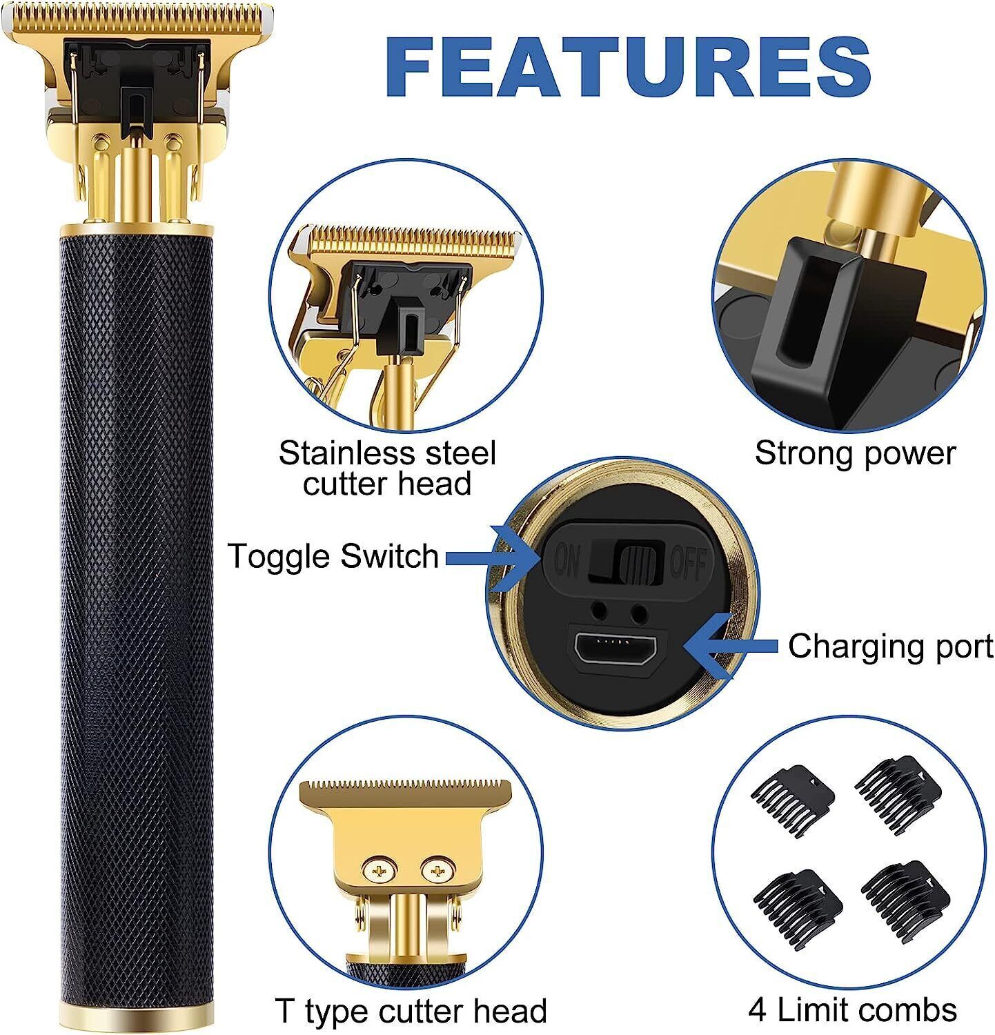 Hair Cutting Kit Hair Pro Clippers for Men Barber Clipper Cordless ...