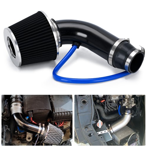 Universal 3" 76mm Air Filter & Cold Air Intake Pipe Turbo Induction ...