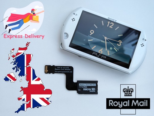 PSP GO M2 Memory Card to Micro SD Adaptor / Adapter Max 128GB (Not ...