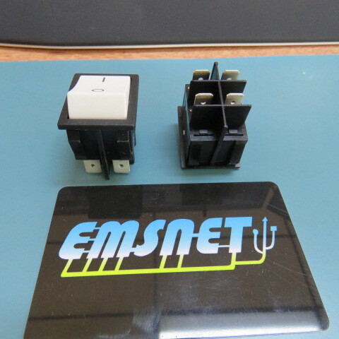 EVEREL B412N12110000 Qty of 10 per Lot SWITCH ROCKER ON/OFF, 3/4 HP 125 ...