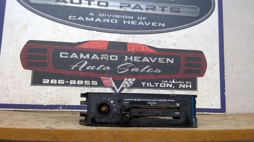 NON AC Heater Control CHEVY CAMARO 82 83 84 85 86 87 88 89 TEMPERATURE ...