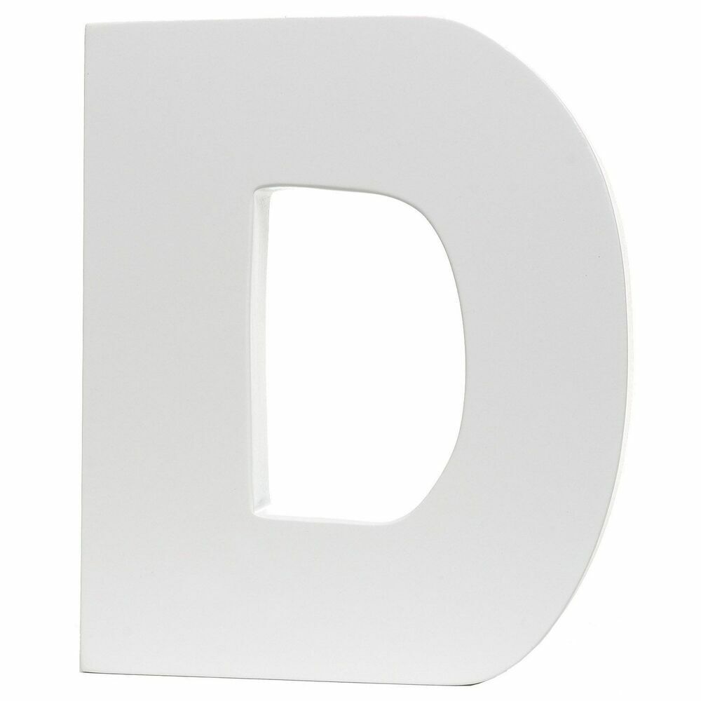 Splosh Wooden Large White Letter D | eBay