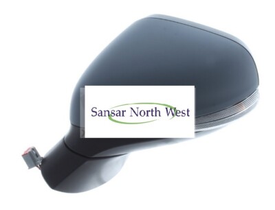 Ford Fiesta Passenger Side Electric Power Fold Door Mirror Primed N/S ...