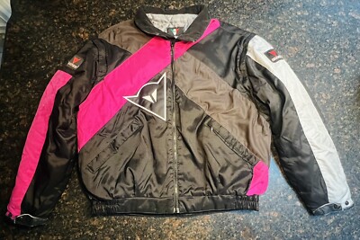 Vintage Women’s Dainese 2 In 1 Pink / Black Motorcycle Jacket/Vest ...