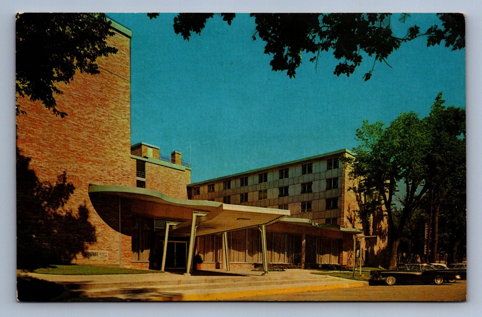 Postcard Vtg Iowa University Burge Hall Women's Residence IA City | eBay