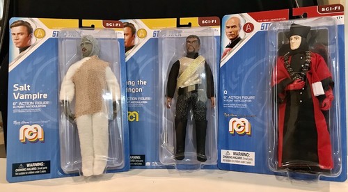 STAR TREK MEGO (3-SET) TOS SALT VAMPIRE & KANG Plus STNG Q - NIP ACTION ...