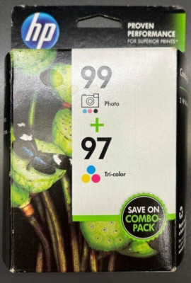 HP Combo-Pack Ink Cartridges 99 Photo + 97 Tri-Color 2 HP Ink ...