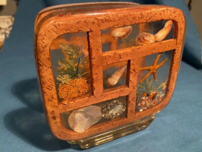 Vintage Gamut Designs Acrylic Beach Napkin/Mail Holder - Shells ...
