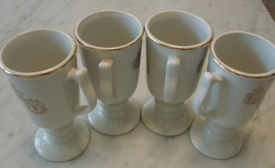 4 Vintage 1960s Hall Pottery RX Emblem and Medical Caduceus Mugs #1272 ...