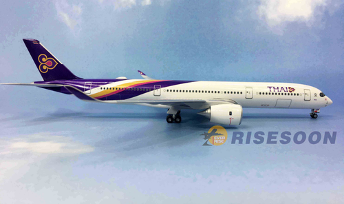 33CM 1:200 Risesoon THAI AIRBUS A350-900 Airplane ABS Plastic Aircraft ...