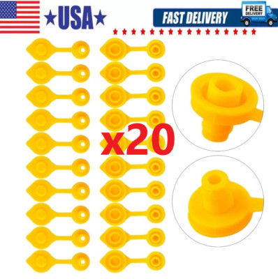 20 Pack Yellow Fuel Gas Can Jug Vent Cap Blitz Scepter Essence Midwest ...