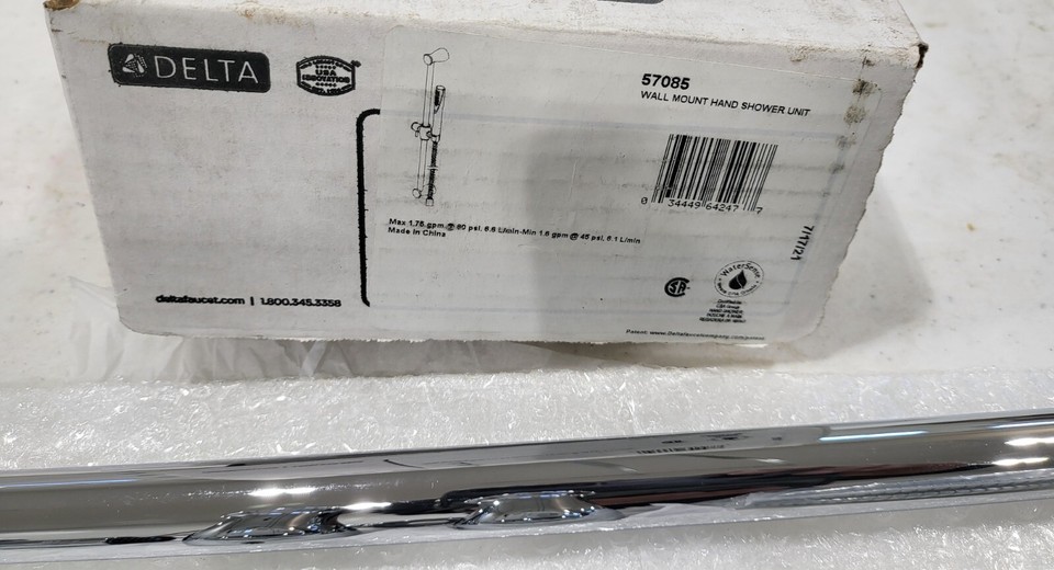Delta 57085 Chrome 1.75GPM Compel Hand Shower Kit. Hand Shower, Slide ...
