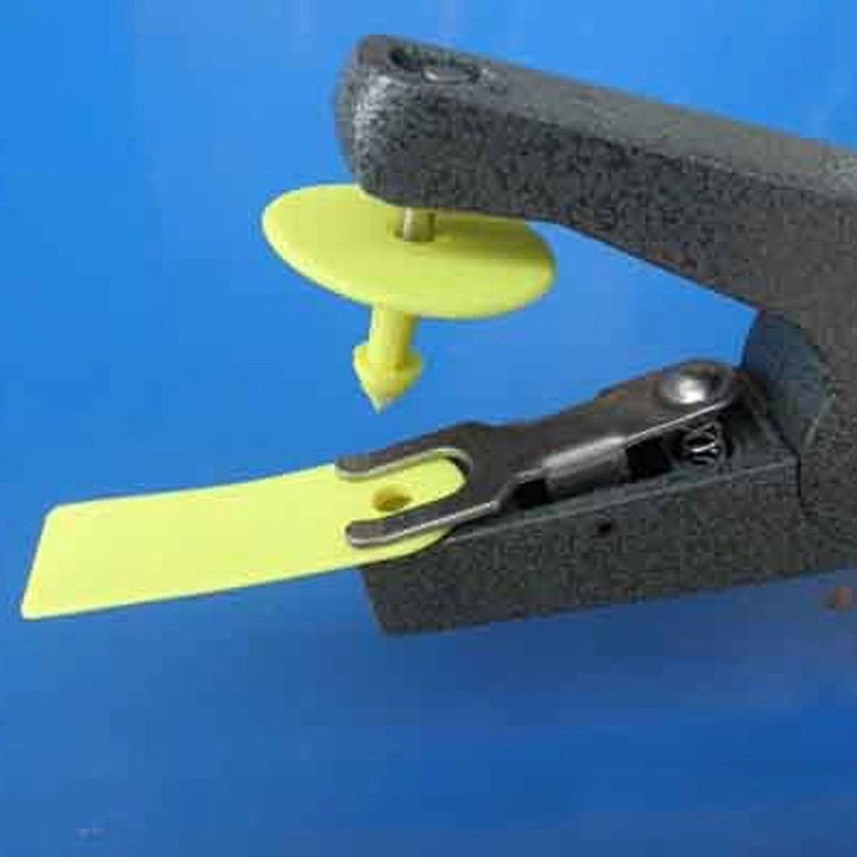 Ear Plier Applicator Aluminium Alloy Tool for Animal Cow Sheep Pig Dog ...