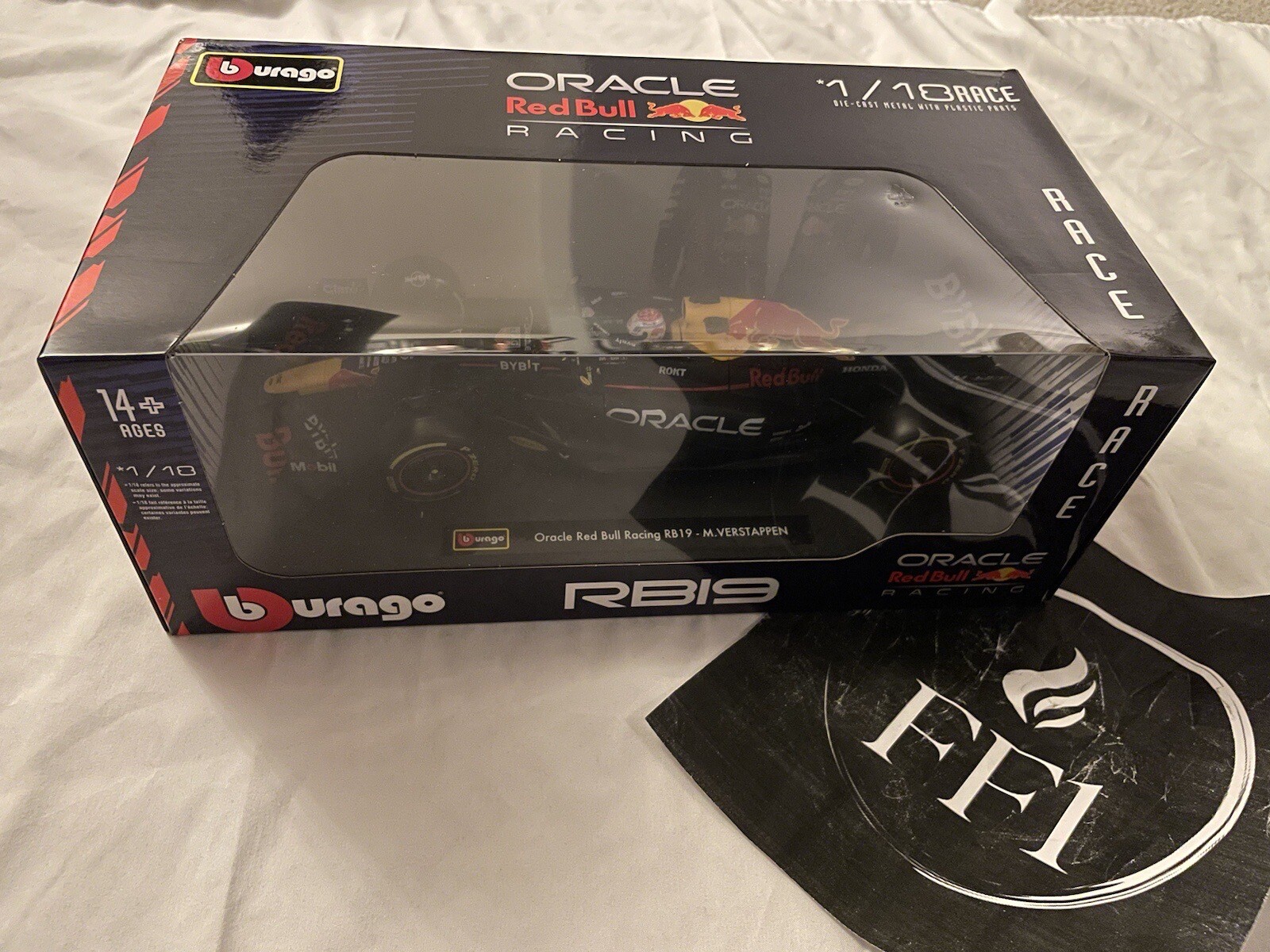 Max Verstappen's 2023 F1 Red Bull Honda Racing RB19 Diecast Car Model 1 ...