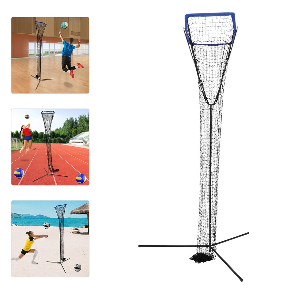 Volleyball Training Net Iron Frame Practice Net for Spiking Backyard ...