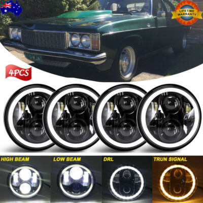 4pcs 5.75 5-3/4"inch Round LED Headlight For Holden HQ HK HT HX HZ HJ ...