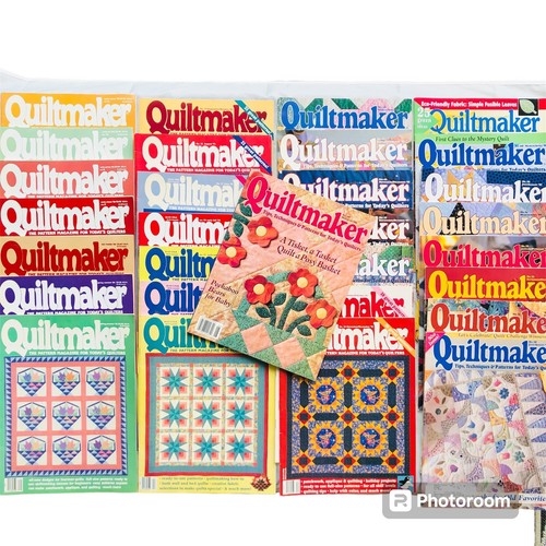 Lot of 32 Vtg Quiltmaker Magazines 1980s 1990s Patchwork Appliqué ...