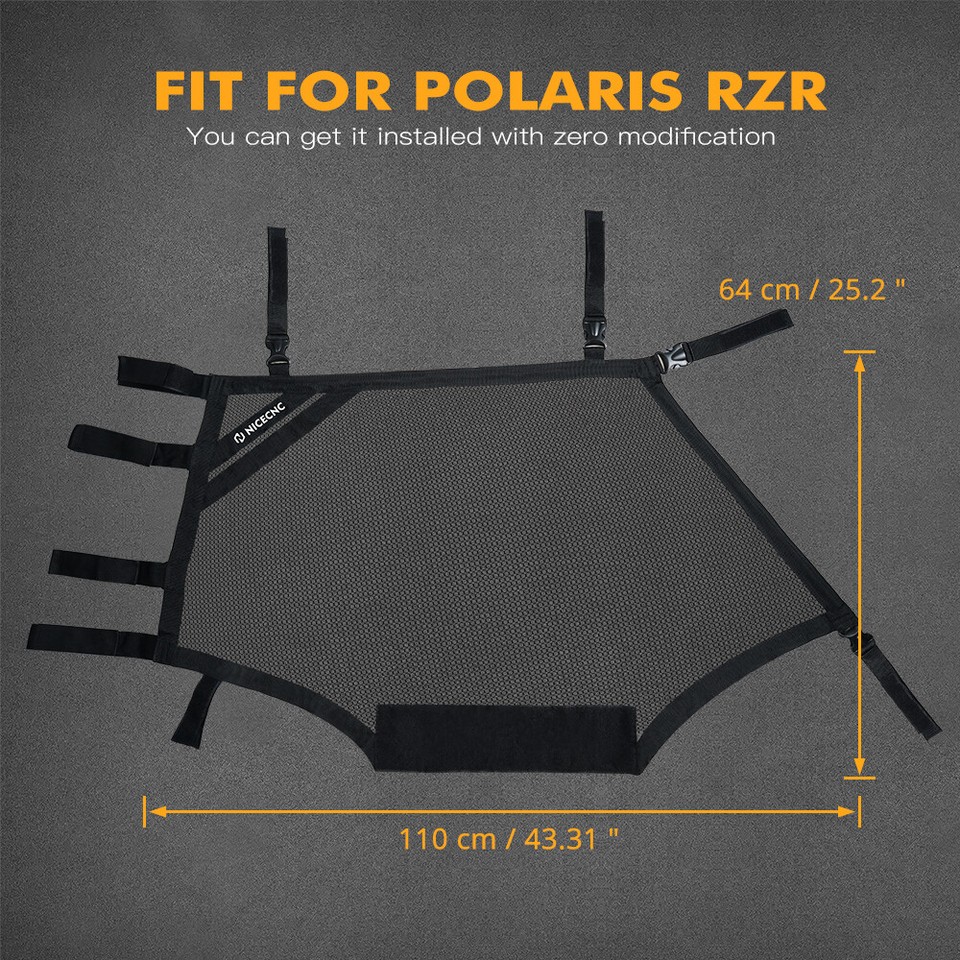 UTV Side Window Net Shield Kit Roll Cage Mesh For Polaris RZR 570 1000 ...