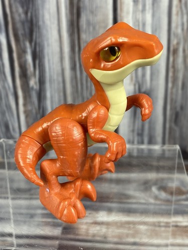 Imaginext Jurassic World Raptor Velociraptor - Red Orange | eBay
