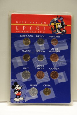 Vintage Disney Epcot International Coin Set 11 COINS OF THE WORLD | eBay