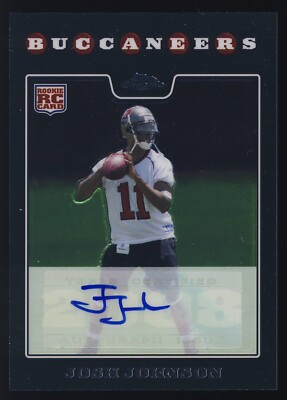 2008 NFL Topps Chrome FB Rookie Auto Autograph #TC175 Josh Johnson RC ...