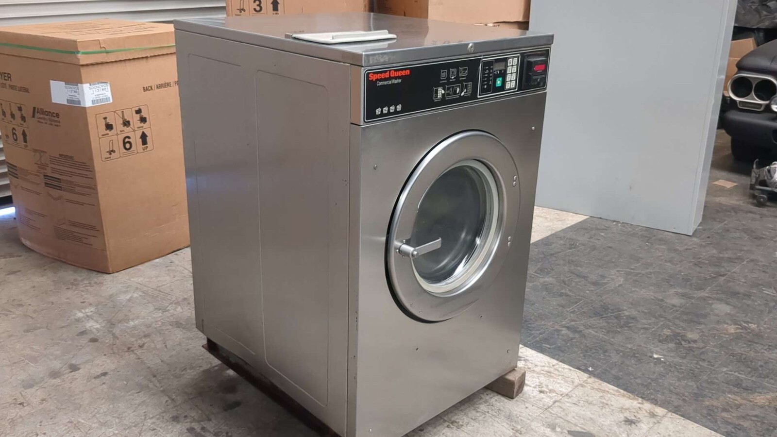 Speed Queen Front Load Coin Op Washer SC40BY2O160001 S/N:0709009808 ...