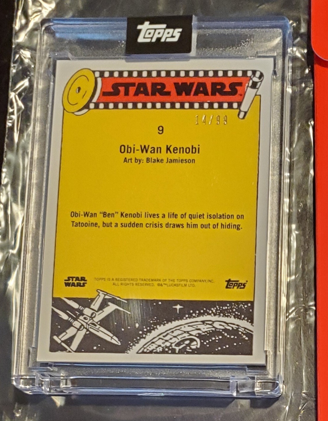 Foil Obi-Wan Kenobi Topps Star Wars Wrapper Art Ewan McGregor Blake ...
